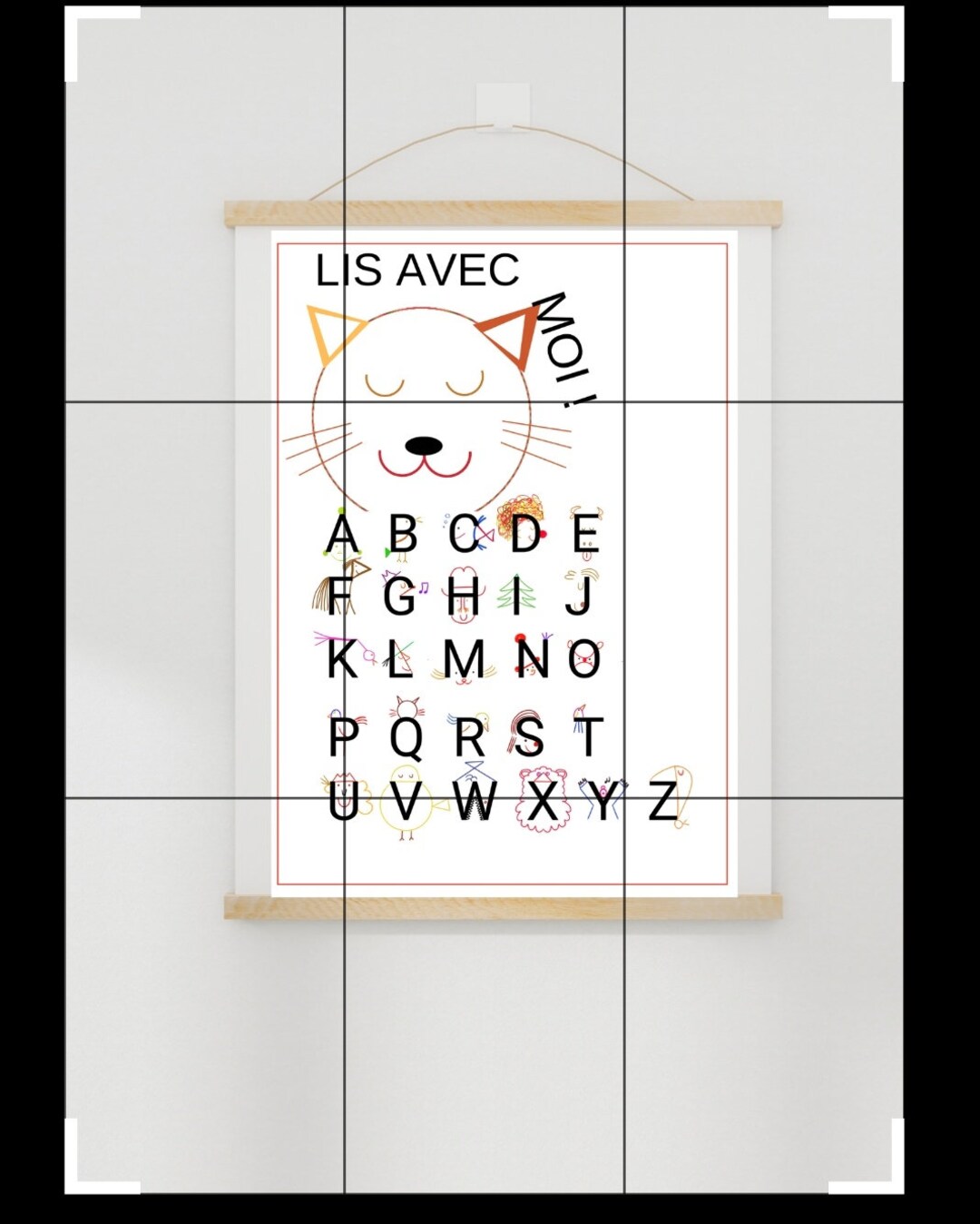Digital Poster of the Letters, Alphabet / Digital Affiche Des Lettres ...