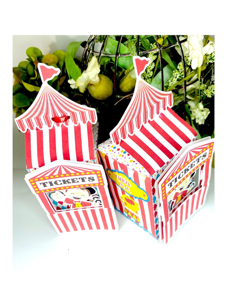 Pack of 12 Favor Boxes Favor Box Circus. - Etsy
