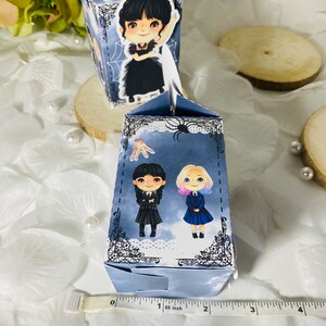 Pack With 36 Boxes Wednesday Addams Milk Favor Box. Wednesday Treats ...