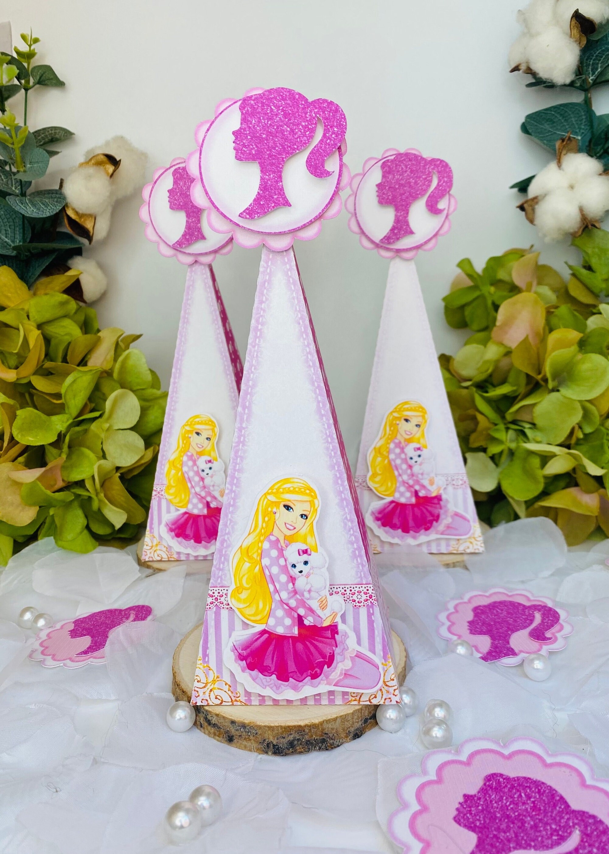 Barbie Favor Box Barbie Decoration pack With 12 Favor Boxes Barbie ...