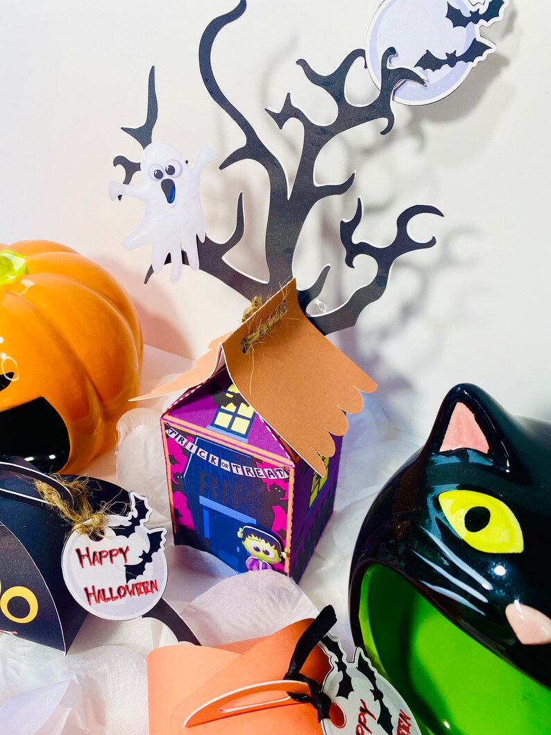 Favor Box Halloween Bat, Custom Favor Box, Goodie’s Box, Personalized ...