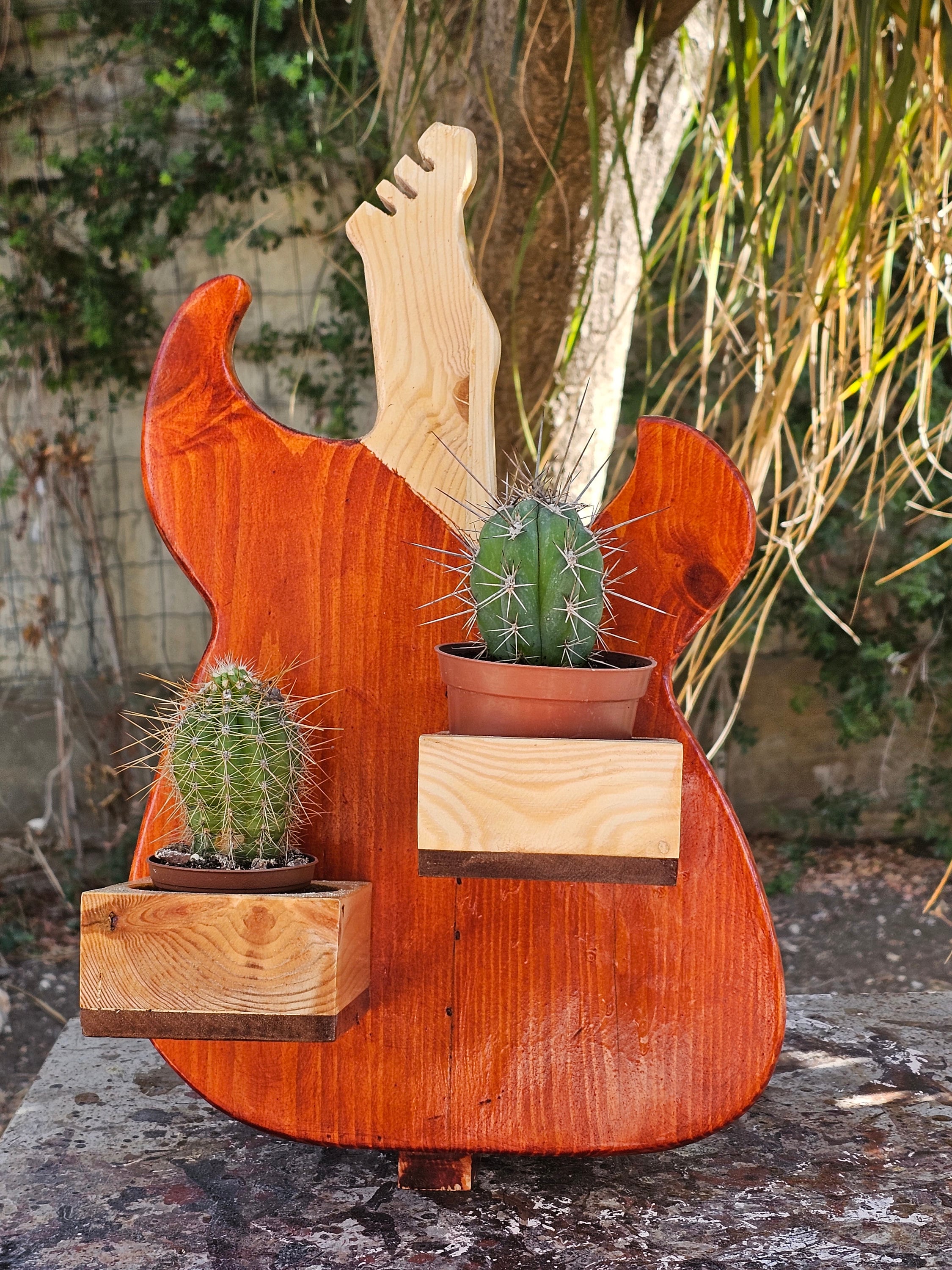 Cactus Guitar Planter - Etsy