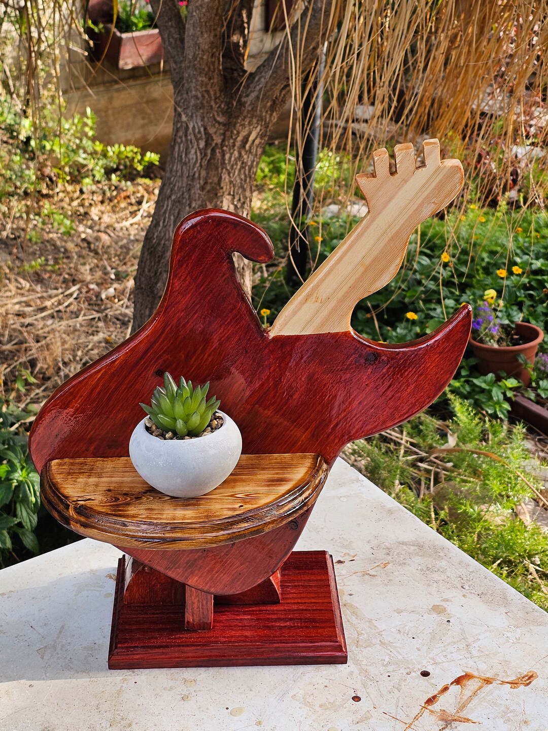 Cactus Guitar Planter - Etsy