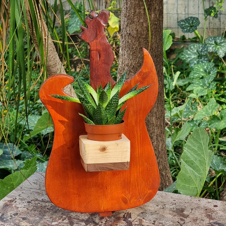 Cactus Guitar Planter - Etsy