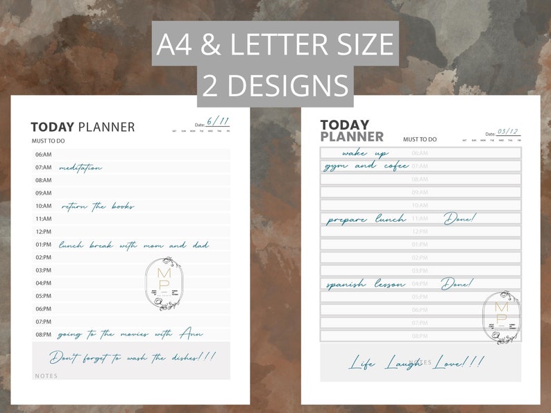 Daily Planner Printable,daily Plan Checklist, Daily Routine Plan ...