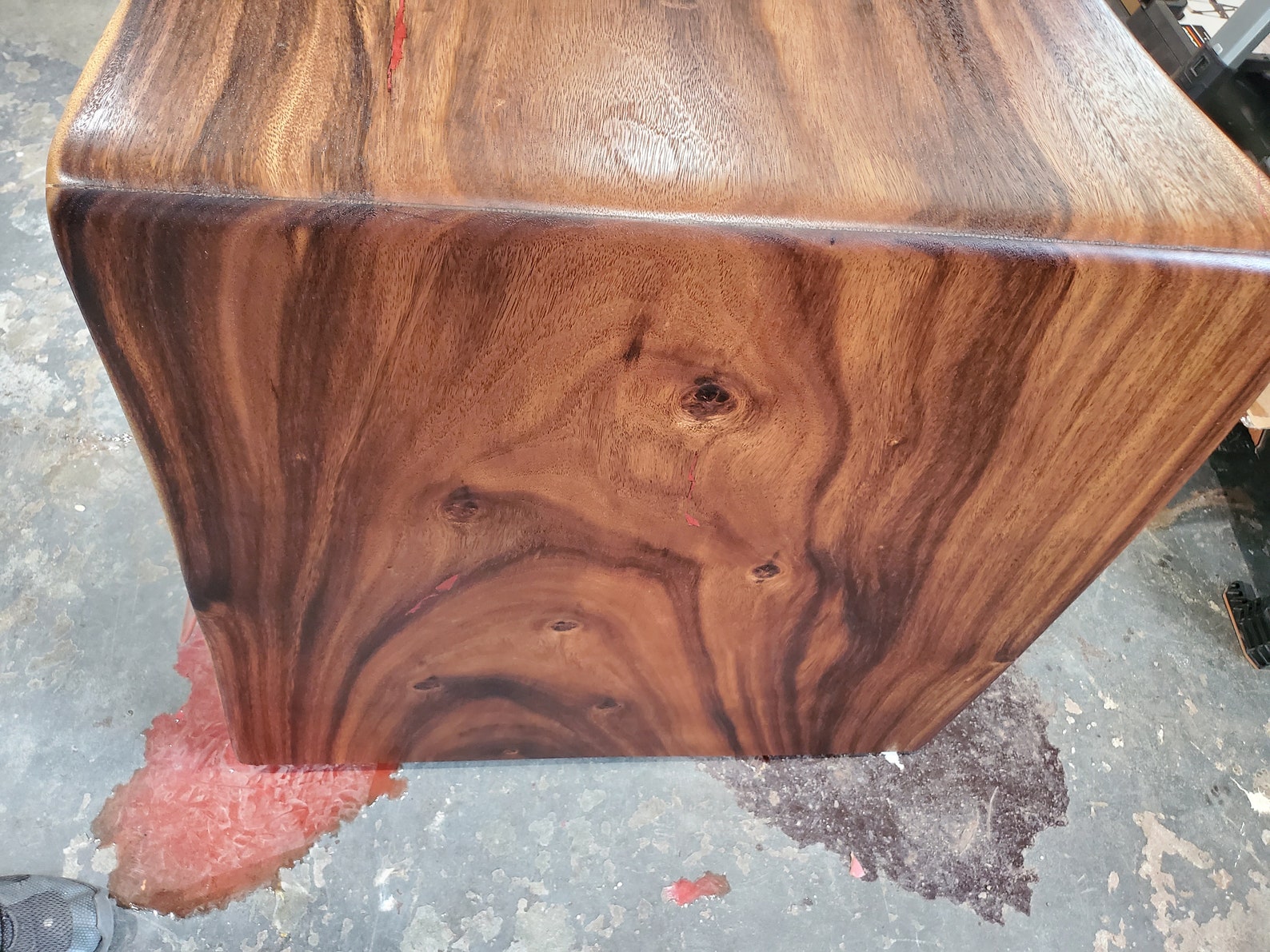 Live Edge Executive Style Monkey Pod Desk - Etsy