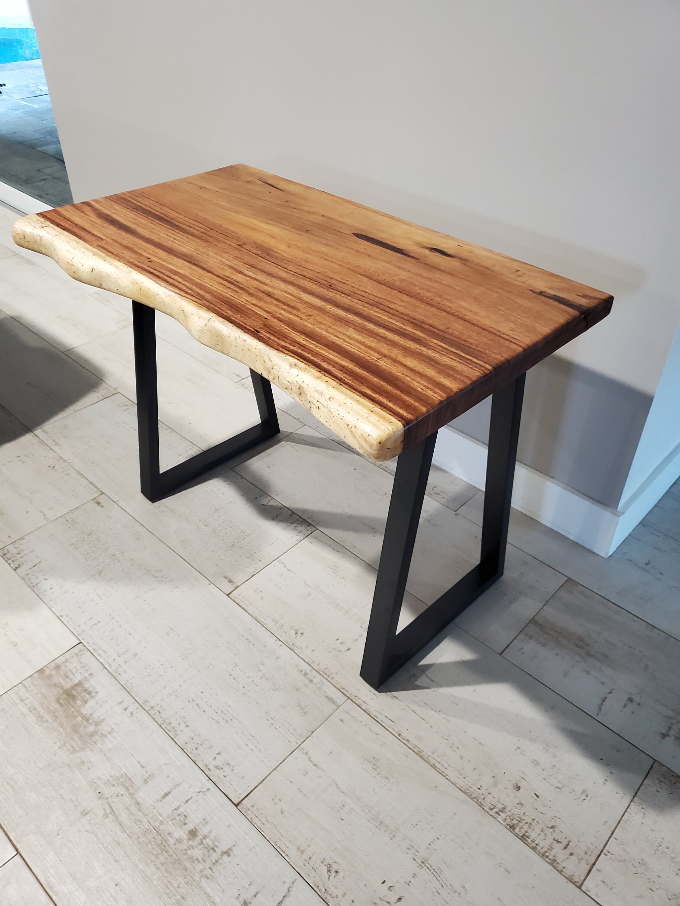 Live Edge Desk, Monkey Pod Slab - Etsy