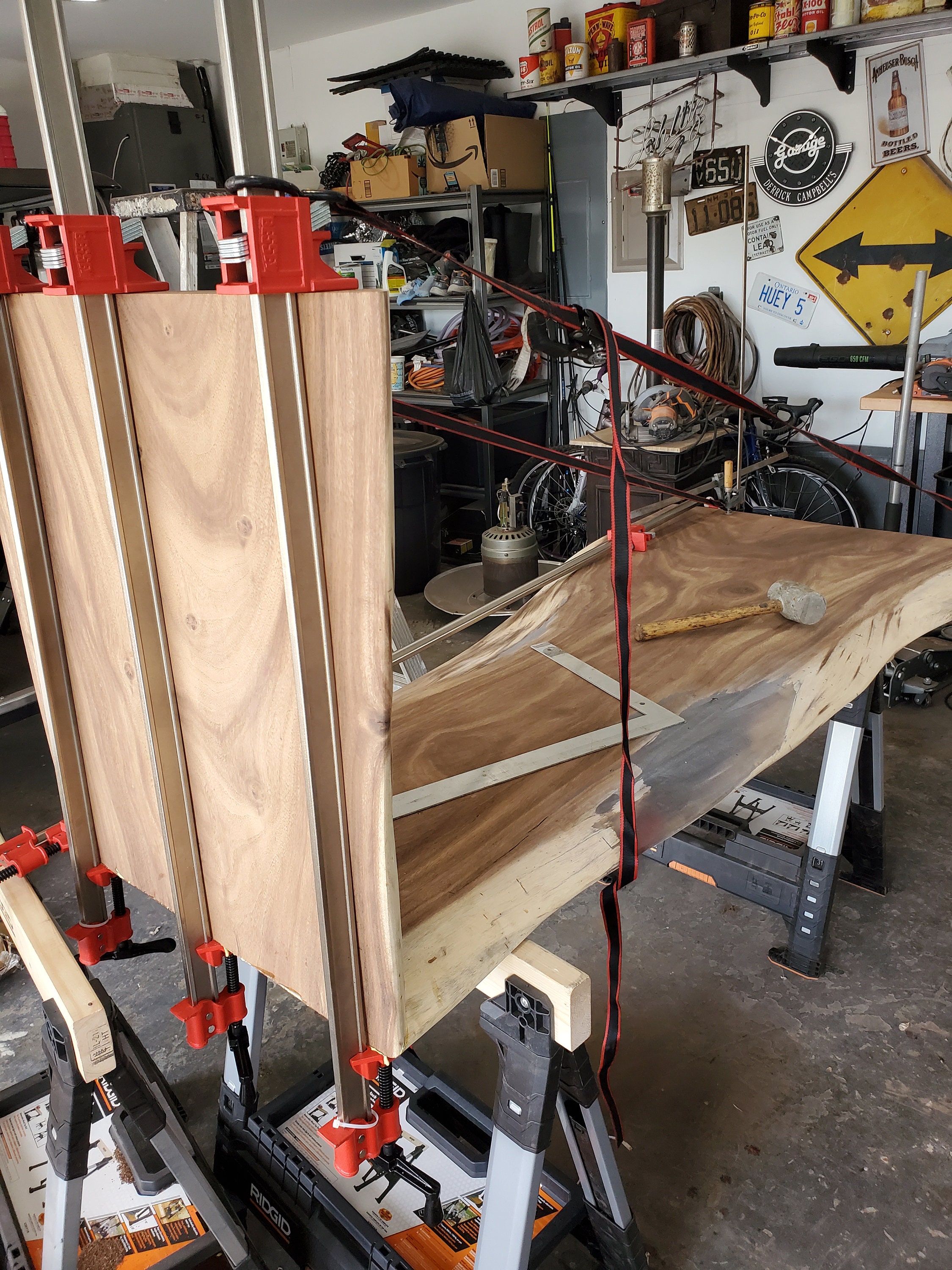 Live Edge Executive Style Monkey Pod Desk - Etsy