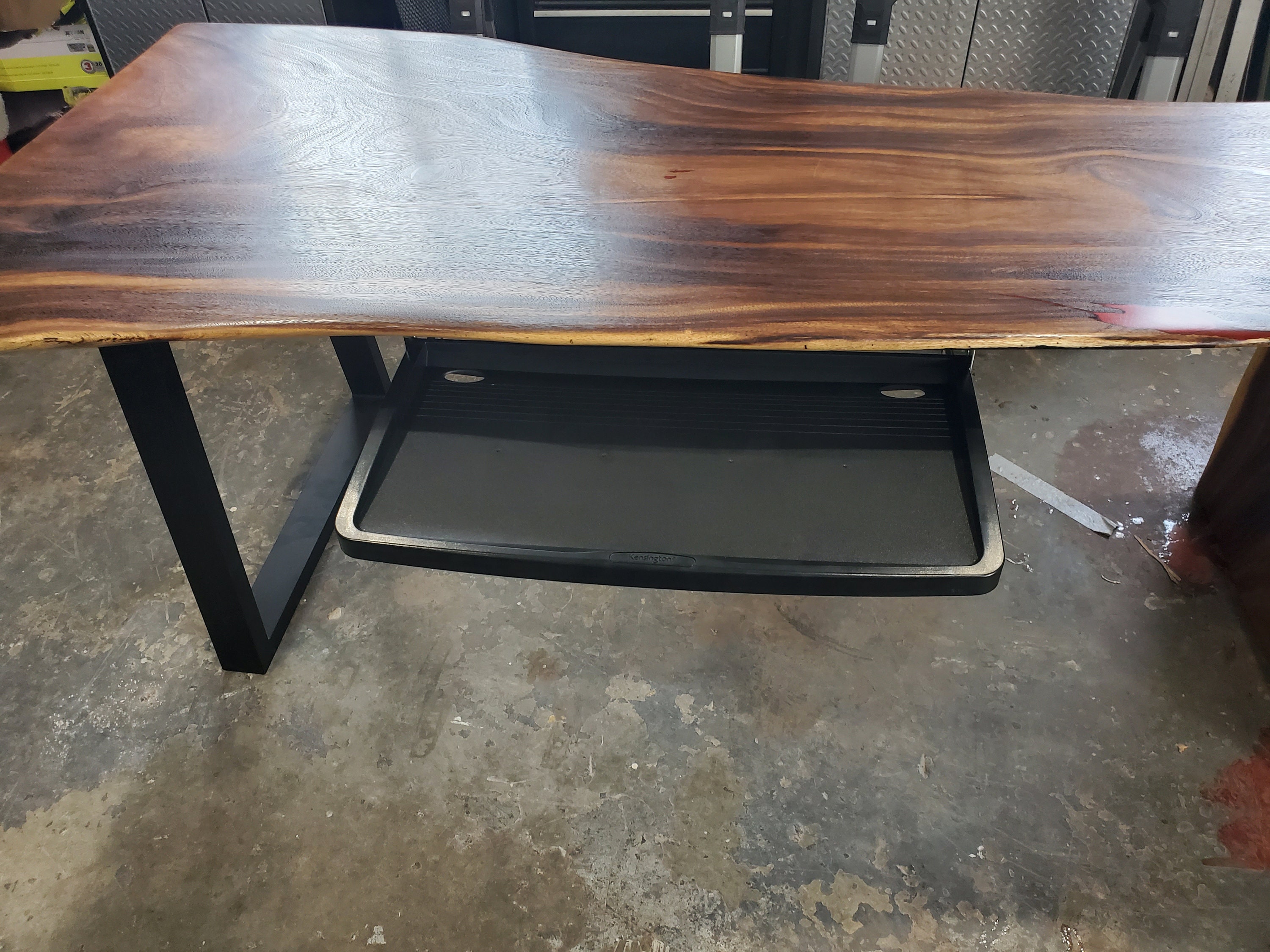 Live Edge Executive Style Monkey Pod Desk - Etsy