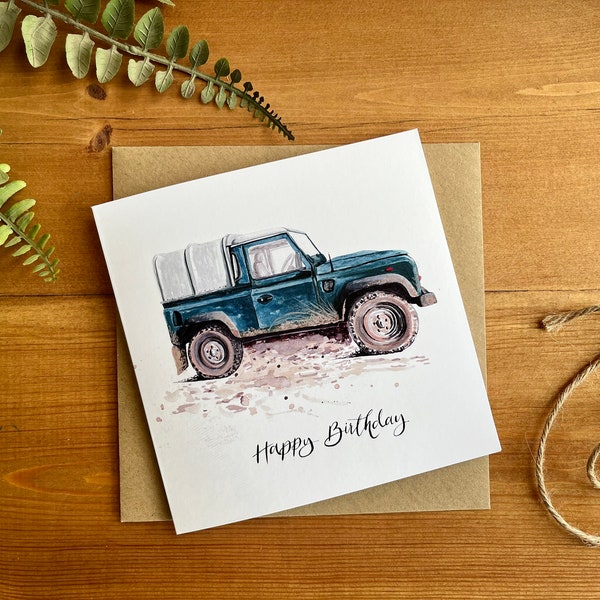 Land Rover Birthday Card - Etsy UK