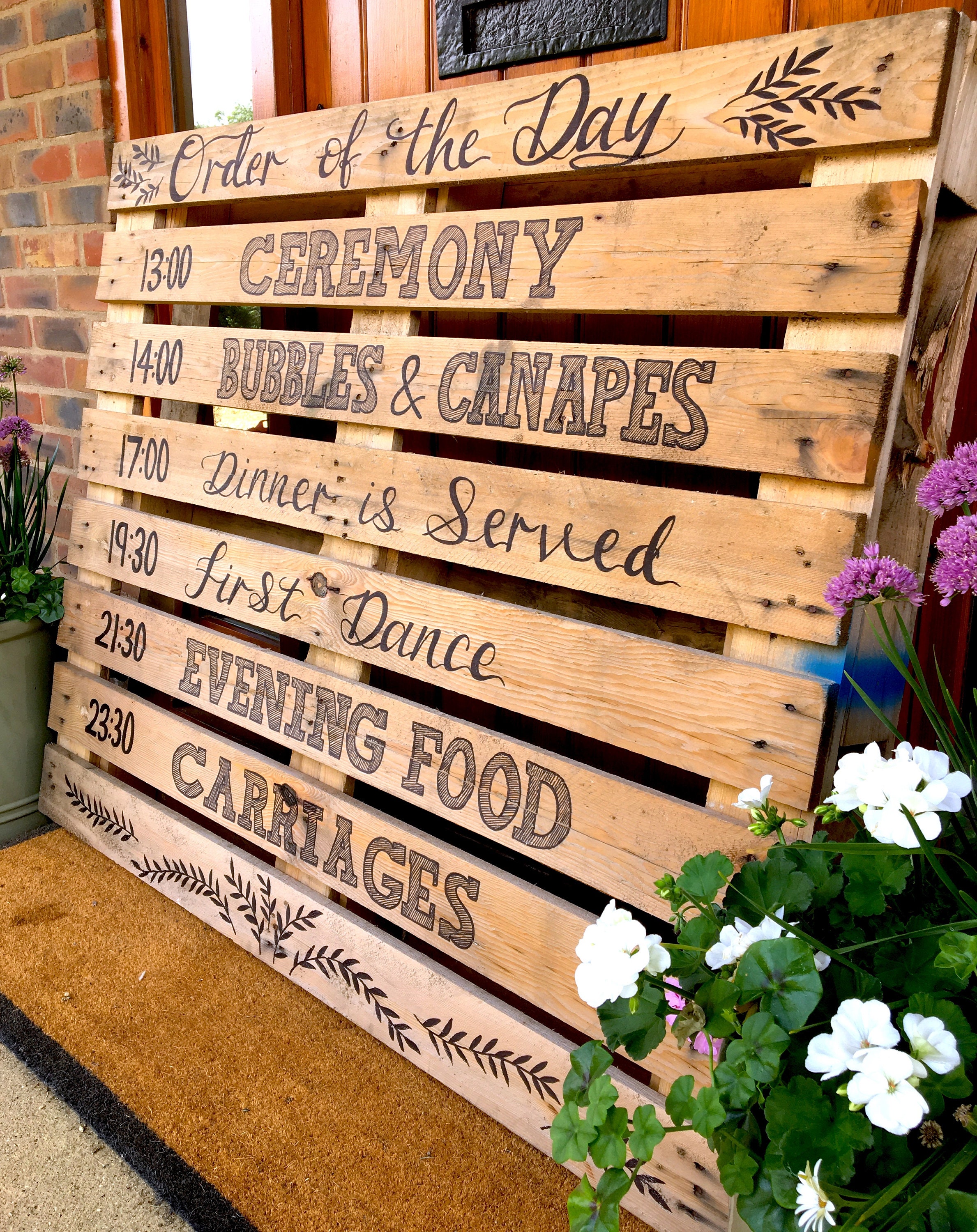Hand Lettered Pallet Sign Rustic Wedding Pallet Sign - Etsy UK