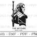 The Witcher Artwork A4 Print File, the Witcher Portrait Digital Art ...