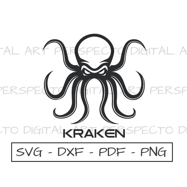 Kraken Svg - Etsy