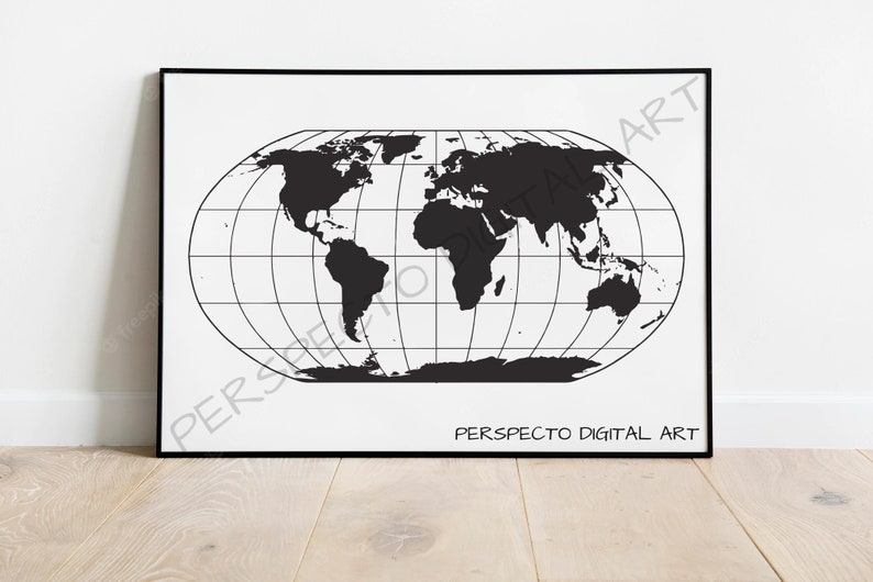 World Map Vector SVG, World Map Oval Digital File, World Map Oval ...