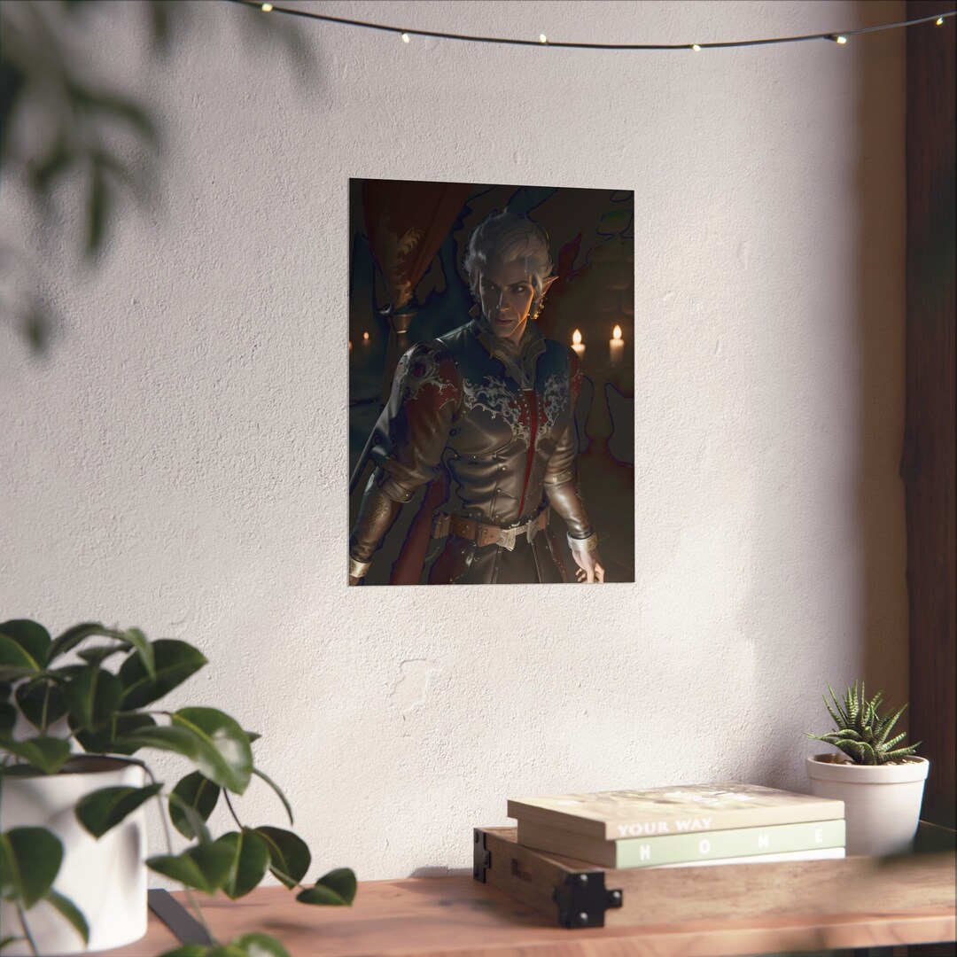 Astarian Bg3 Poster, Baldur's Gate 3 Canvas, Astarion Wall Decor ...