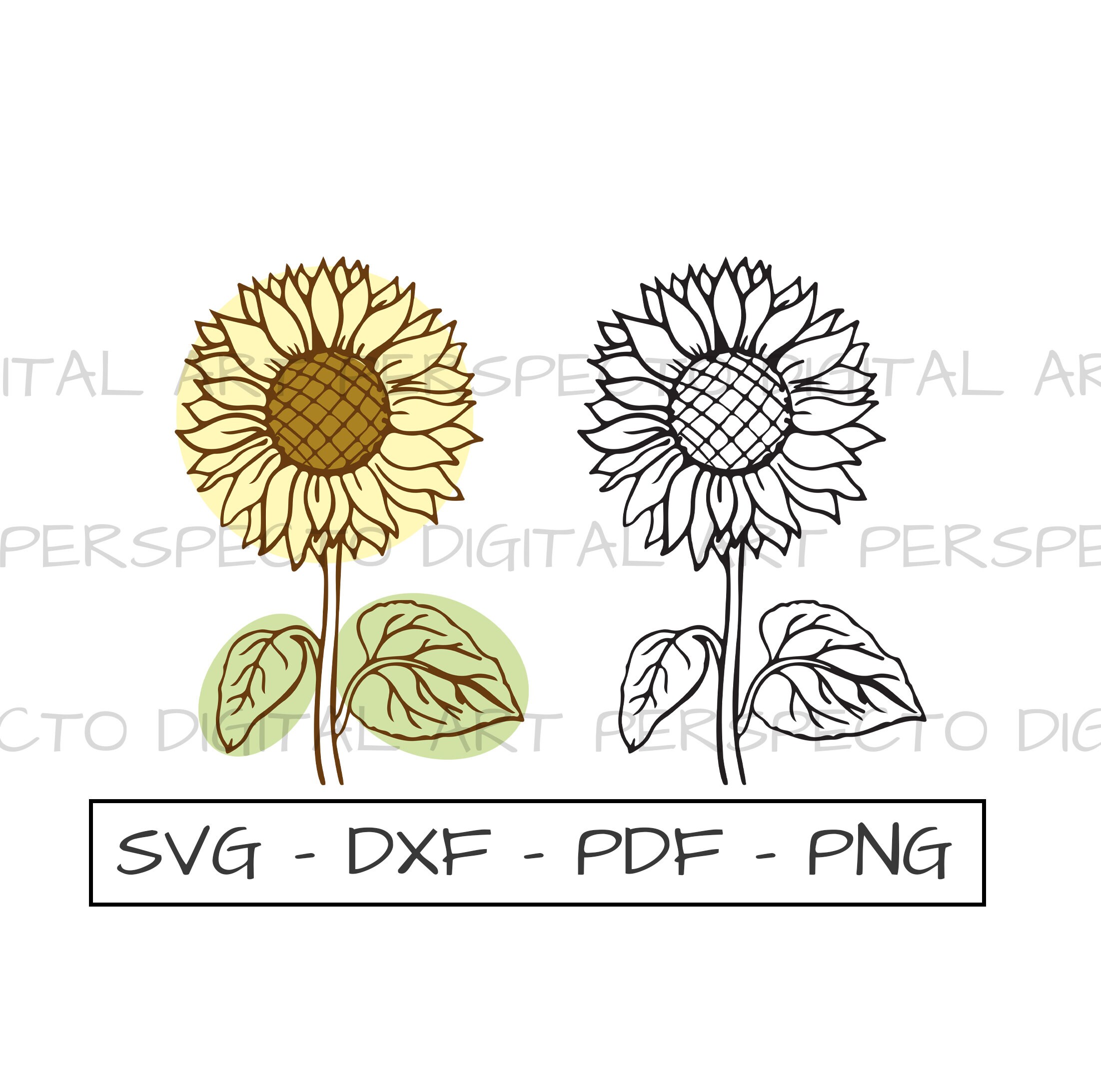 Sunflower Svg Vector, Sunflower Layered Colored Svg Vector Digital File ...