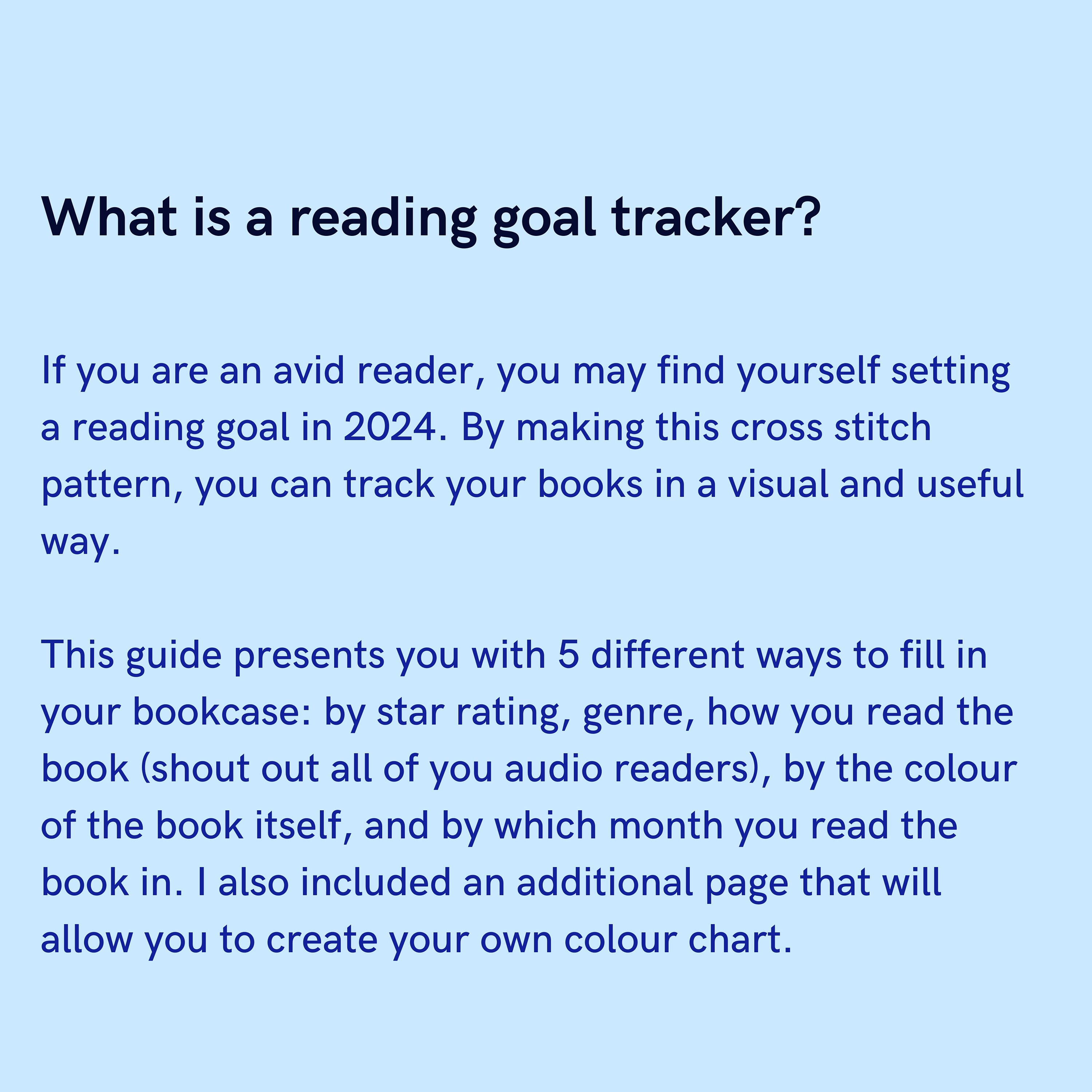 2024 200 Books Reading Goal Tracker Cross Stitch PDF Guide - Etsy