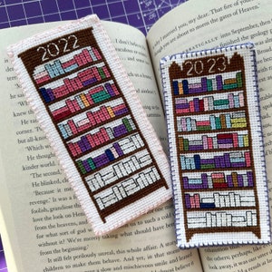 2025 100 Books Reading Goal Tracker - Cross Stitch Bookmark Guide PDF ...