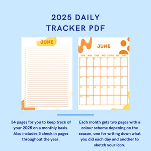 2025 Daily Tracker for Your Embroidery Journal PDF - Etsy