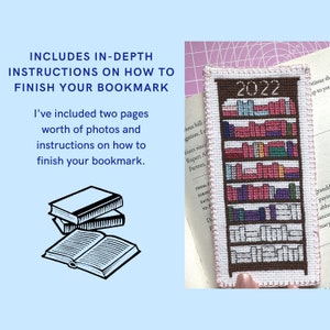 2024 100 Books Reading Goal Tracker Cross Stitch Bookmark PDF Guide - Etsy