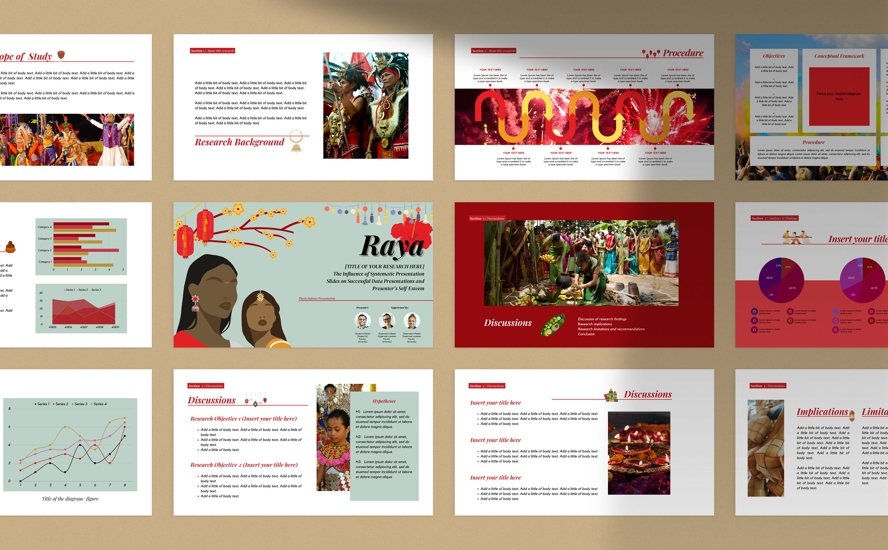 MERDEKA65 SERIES: RAYA - Red & White for Class Thesis Student Canva ...