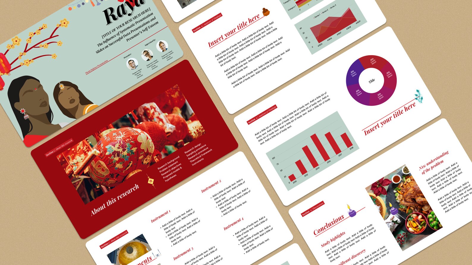 MERDEKA65 SERIES: RAYA - Red & White for Class Thesis Student Canva ...
