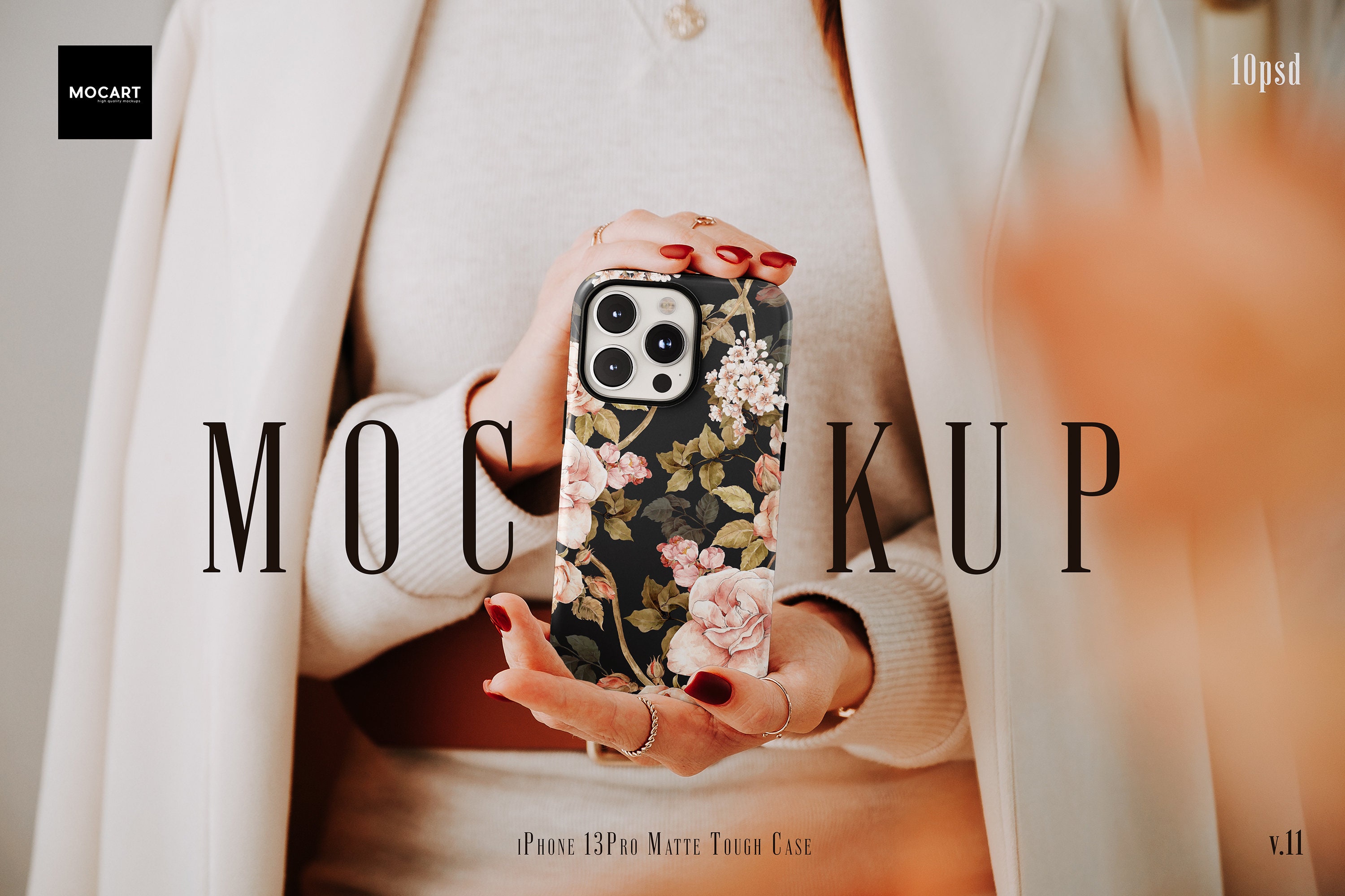 Apple iPhone 13pro Matte Tough Case Mockup V.11 - Etsy