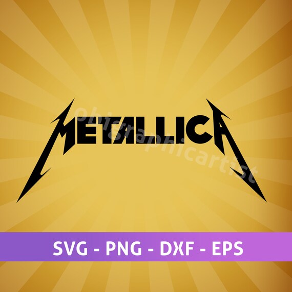 Metallica Logo SVG Metallica Clip Art Metallica SVG Rock - Etsy India