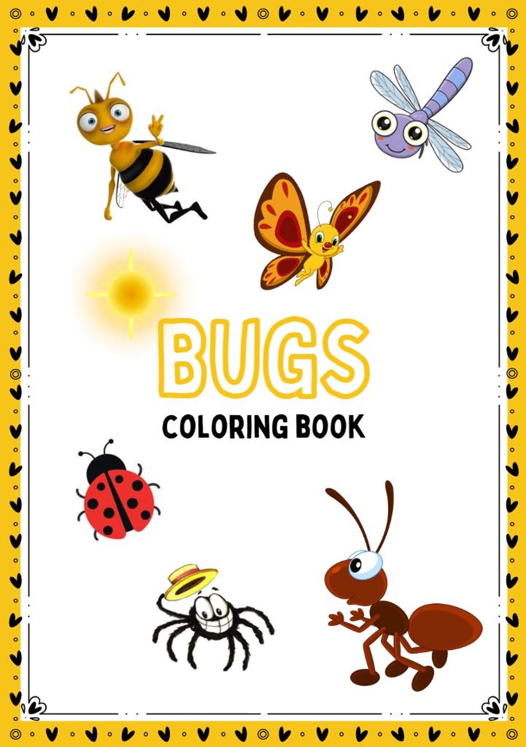 Bugs Colouring Sheets. 20 Pages. Instant Download, Printable Colouring ...