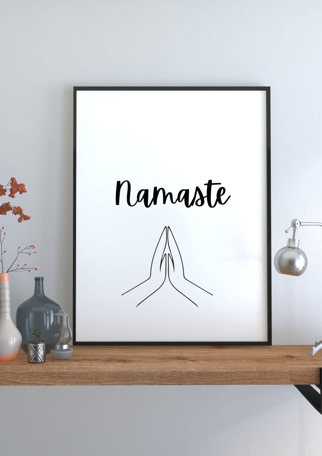 Printable Namaste Poster - Etsy