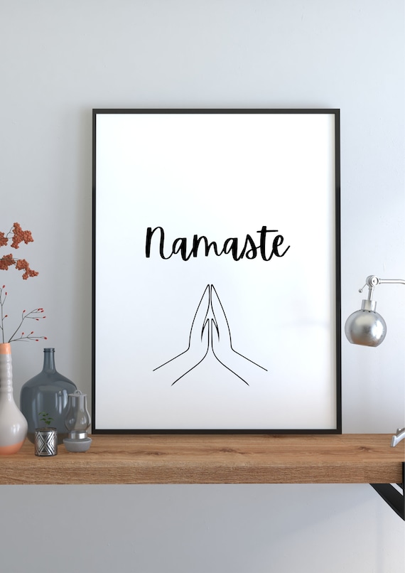 Printable Namaste Poster - Etsy