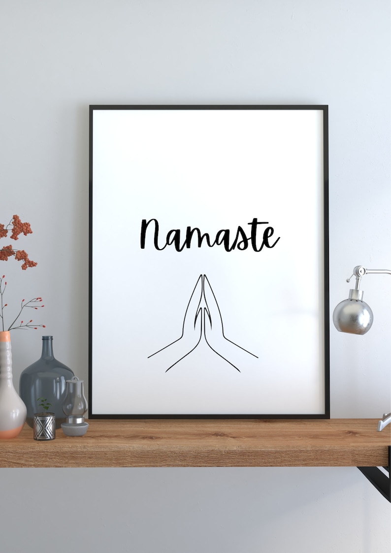 Printable Namaste Poster - Etsy