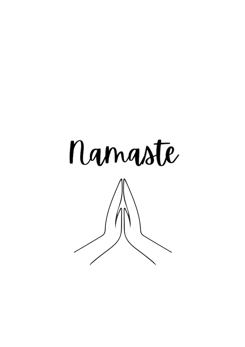 Printable Namaste Poster - Etsy