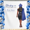 Custom Graduation Girl Backdrop, Black Girl Graduate, Graduation Decor ...
