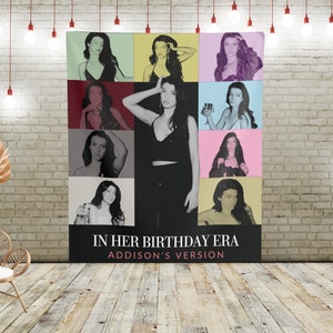 Eras Personalized Backdrop, in My Era Birthday Backdrop, Eras Banner ...