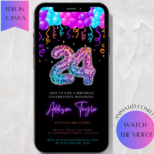 24th Birthday - Etsy