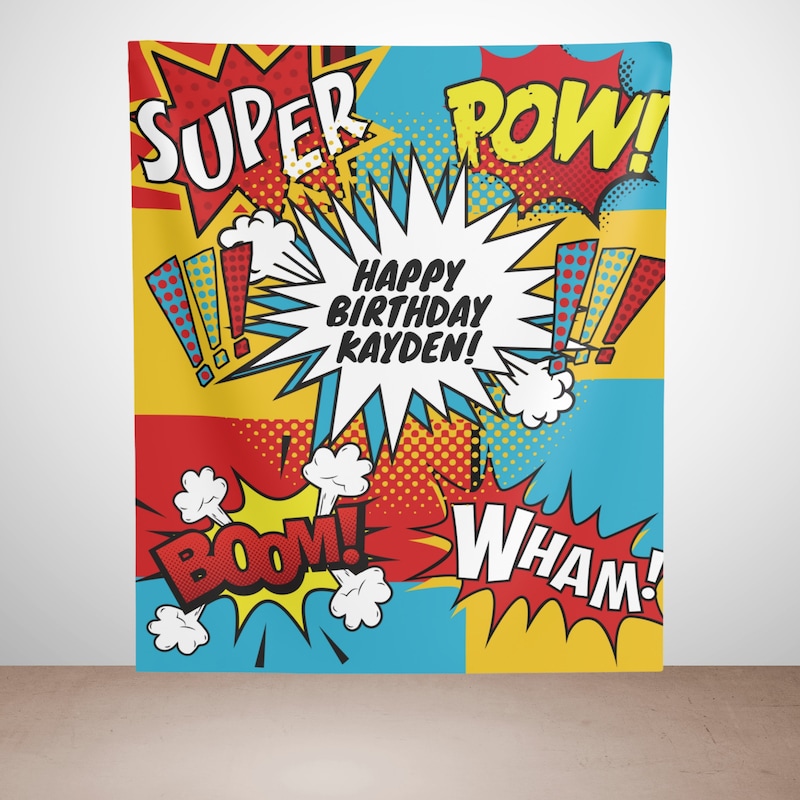Superhero Backdrop - Etsy