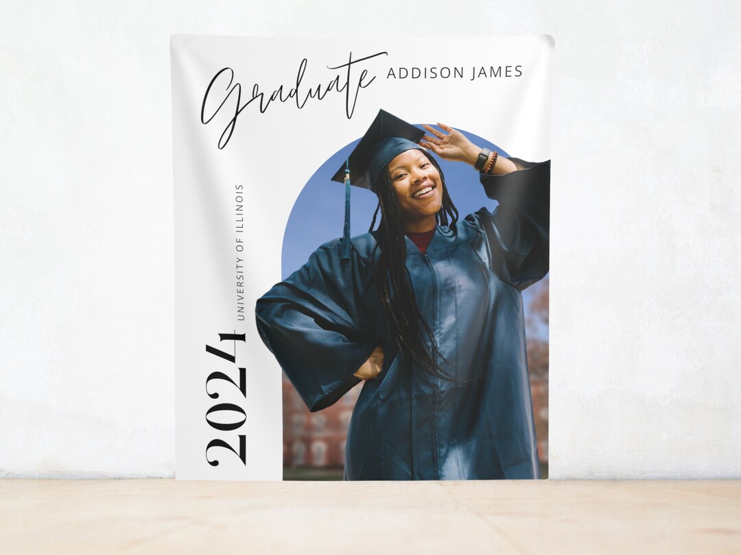 Custom Arch Photo Graduation Backdrop, Graduation Party Decor ...