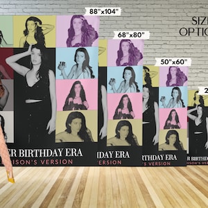Eras Personalized Backdrop, in My Era Birthday Backdrop, Eras Banner ...