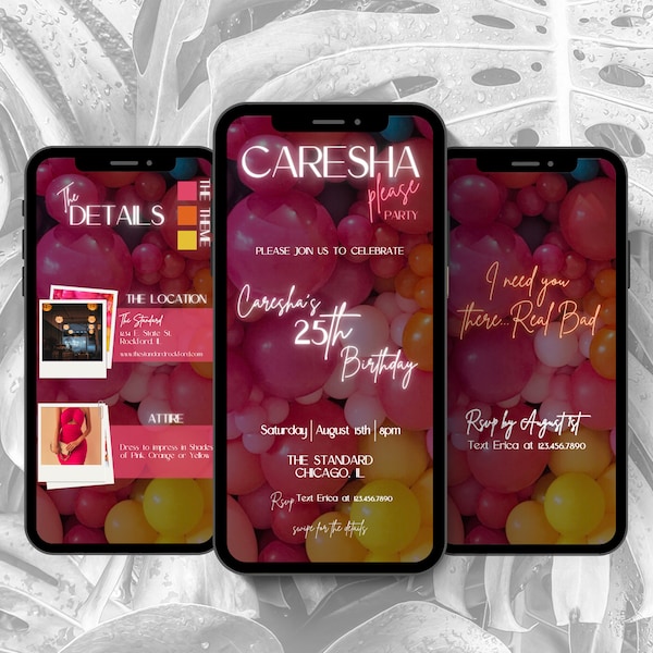 Caresha Please Invitation - Etsy