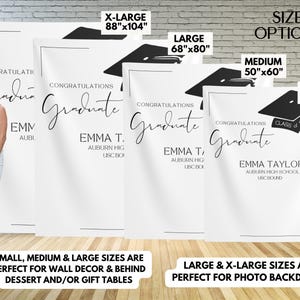 Class of 2025 Custom Graduation Party Backdrop, Personalized Congrats ...