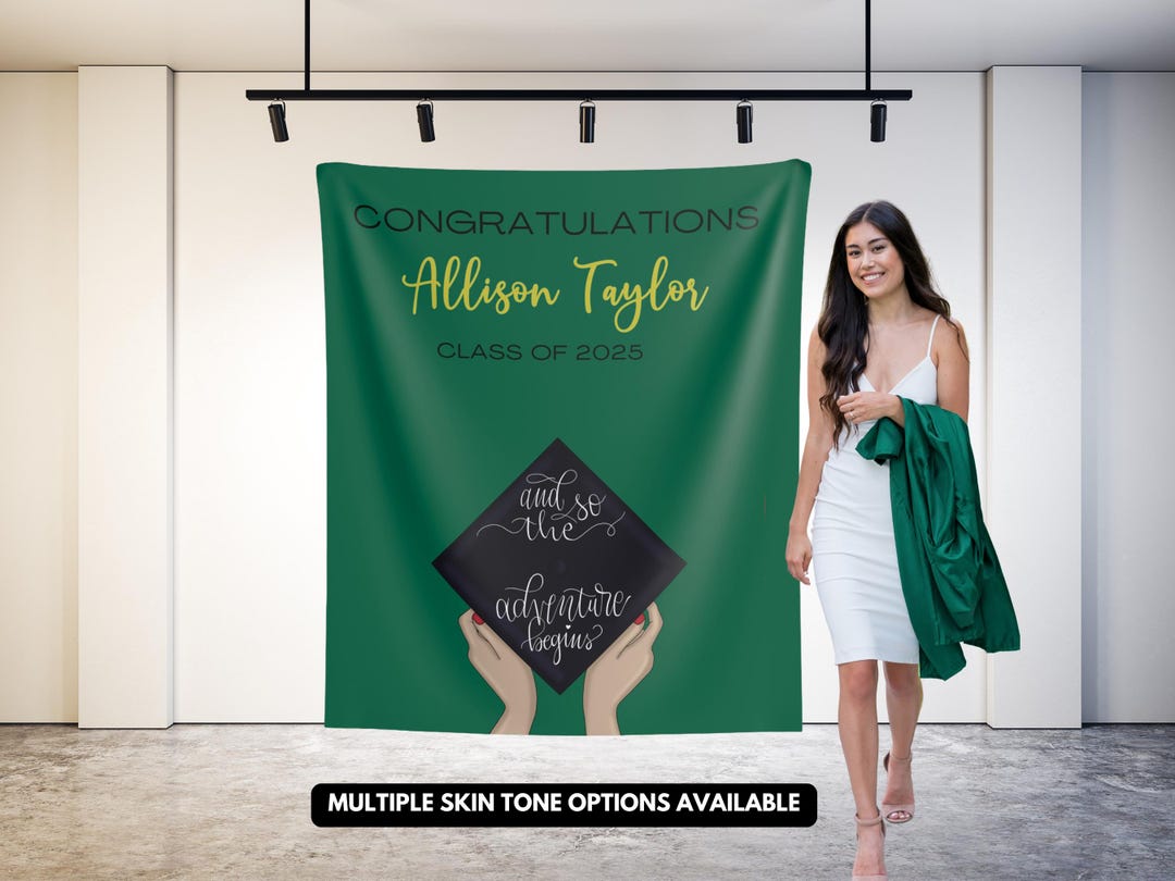 Personalized Graduation Party Banner: Class of 2025, Custom School ...