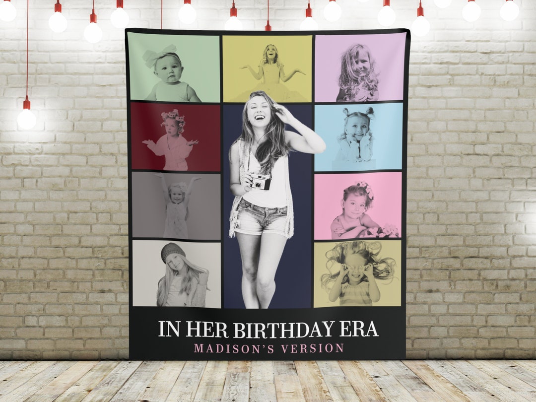 Eras Personalized Backdrop, in My Era Birthday Backdrop, Eras Banner ...
