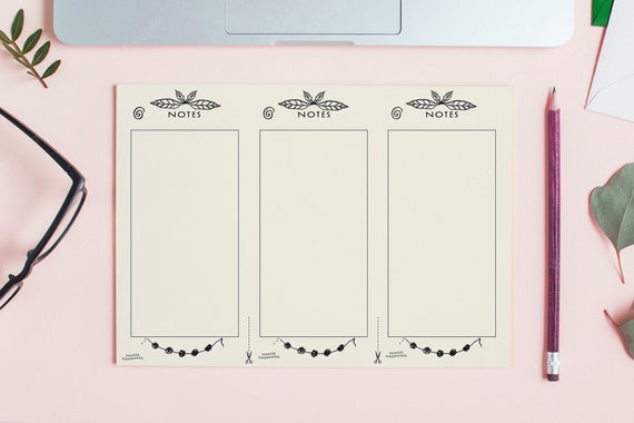 Printable Illustrated Notes Planner - Etsy