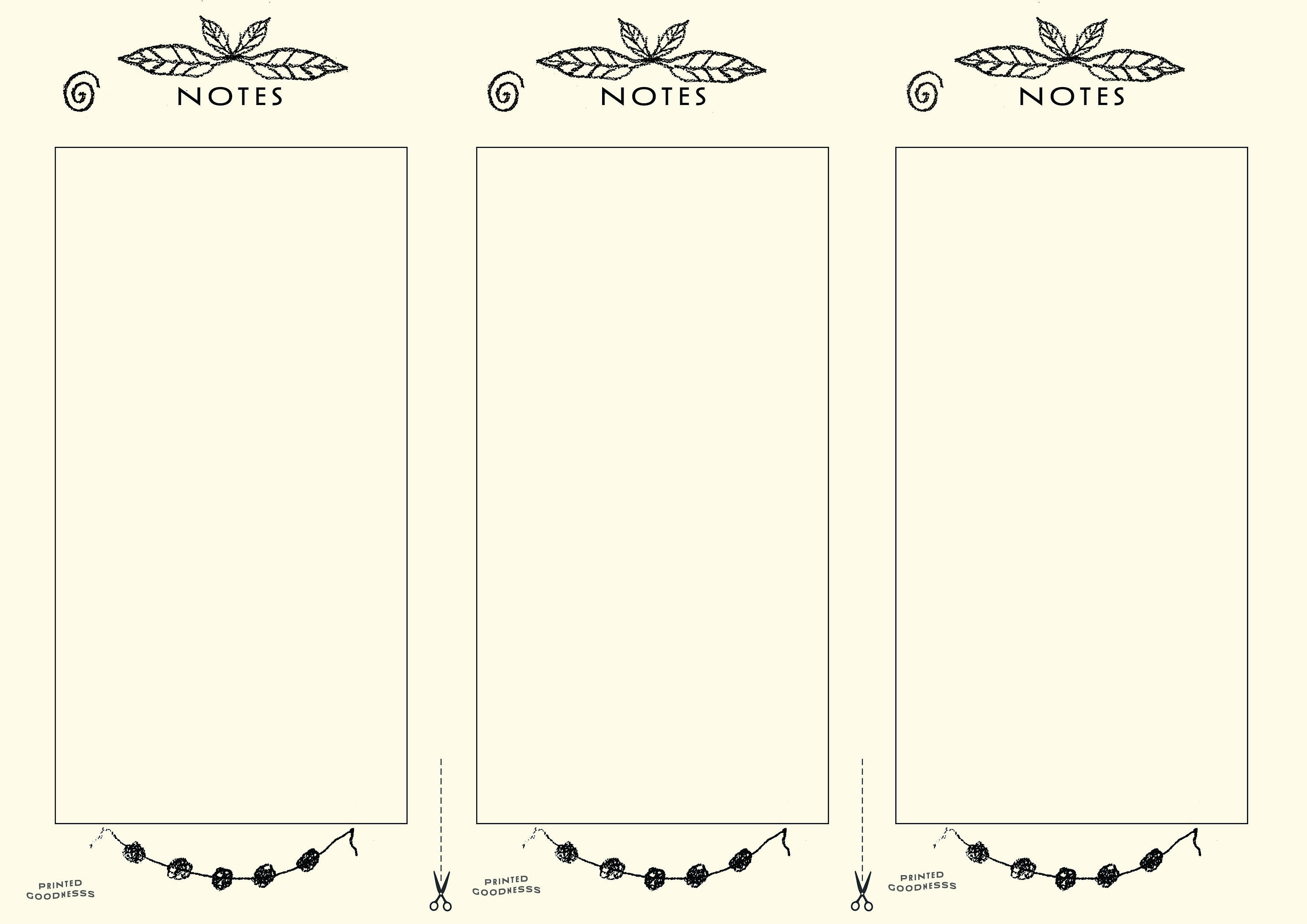 Printable Illustrated Notes Planner - Etsy