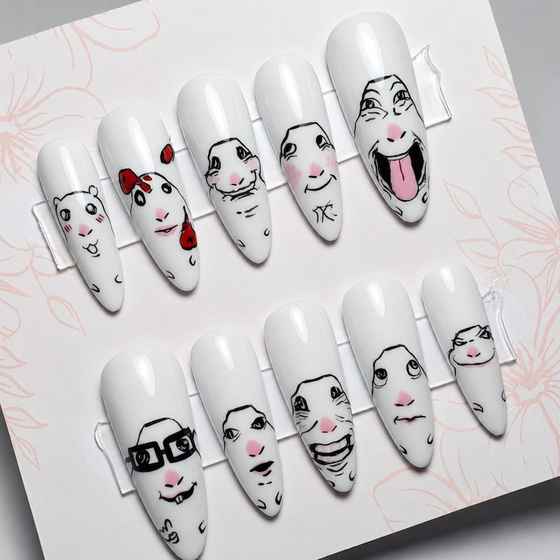 Funny Press Ons - Etsy