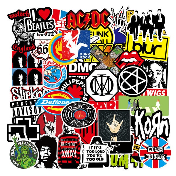 Rock Band Stickers - Etsy