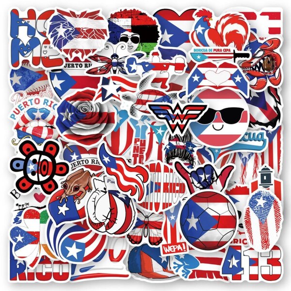 Puerto Rico Stickers - Etsy