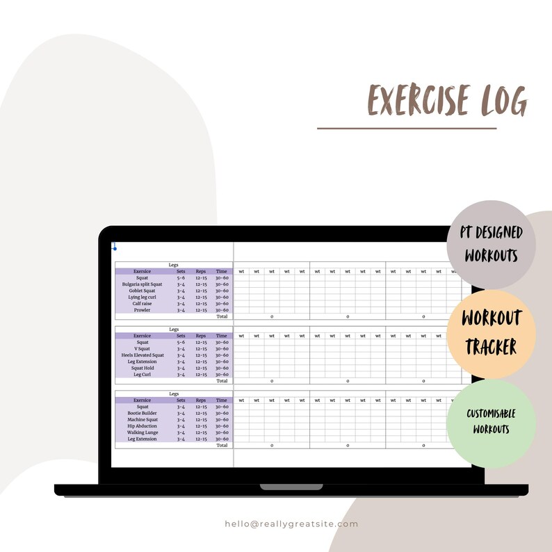 Personal Trainer-designed Workout Planner | Weight Loss Tracker ...