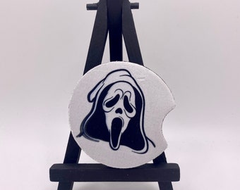 Ghost Face Coaster - Etsy